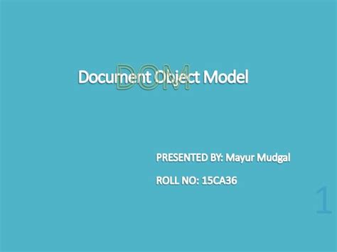 Document Object Model Pptx