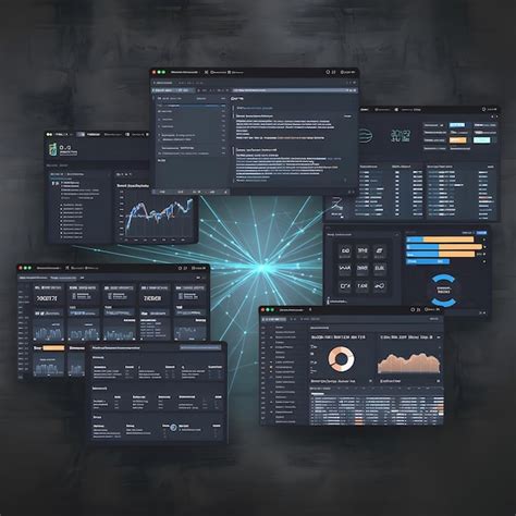 Futuristic Big Data Visualization Graphics Perfect For Modern Business And Analytics