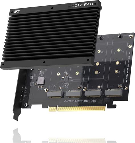 Asus Hyper M 2 X16 Pcie 4 0 X4 Erweiterungskarte Unterstützt 4 Nvme M 2 Bis Zu 256 Gbit S Für