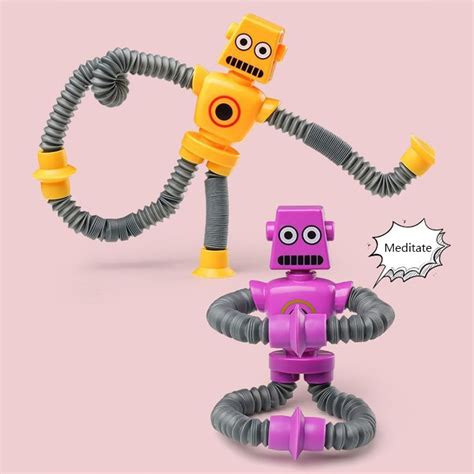 Set 4 Jucarii Robot Cu Ventuza Telescopica Wepzsxo Abs Multicolor Emag Ro