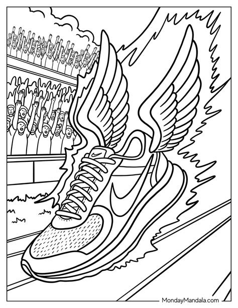 Nike Slides Coloring Pages