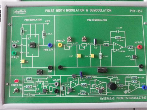 PHY Pulse Width Modulation And Demodulation Trainer At Number Digital Communication