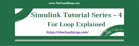 Simulink Tutorial Series 4 Thecloudstrap