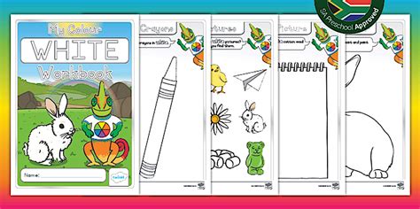 Preschool Numeracy My Colour White Workbook Teacher Made