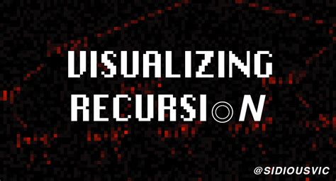 Visualizing Iterative Recursion Recursion Is Unintuitive And By Vic