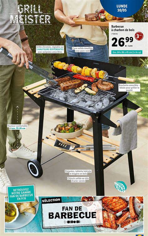 Promo Barbecue à Charbon De Bois Grill Meister chez Lidl - iCatalogue.fr