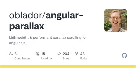 GitHub Oblador Angular Parallax Lightweight Performant Parallax