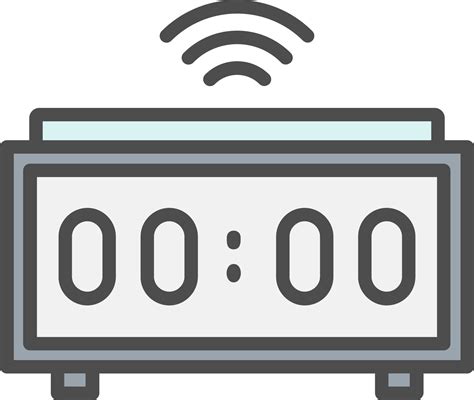 Digital Clock Vector Icon Vector Art At Vecteezy