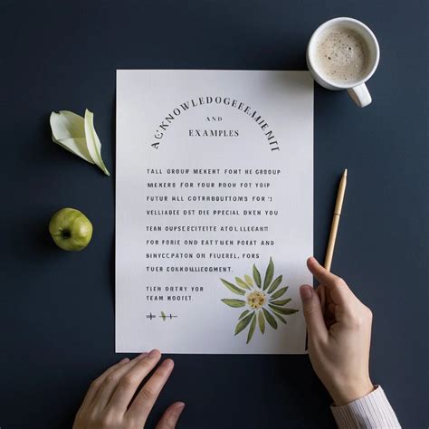 Acknowledgement For Group Assignment How To Write With Examples How To Write With Examples