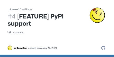 Feature Pypi Support · Issue 4 · Microsoftmultilspy · Github