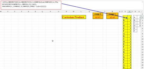 Meni Porat On Linkedin Cartesian Product In Excel The Cartesian Product Aka Crossjoin In