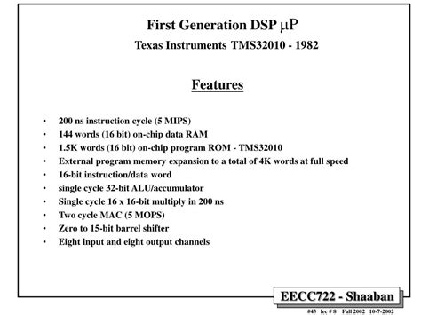 Ppt Dsp Processor Architecture Powerpoint Presentation Free Download