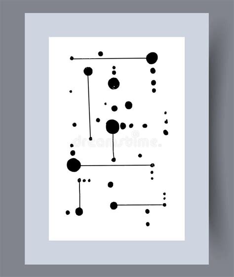 Abstract Lines Geometric Chaos Wall Art Print Stock Vector Illustration Of Print Modern