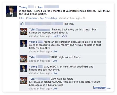 Lamebook Funny Facebook Statuses Fails LOLs And More The Original YOLO