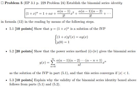 Solved D Problem 5 EP 3 1 P 229 Problem 24 Establish The Chegg Com