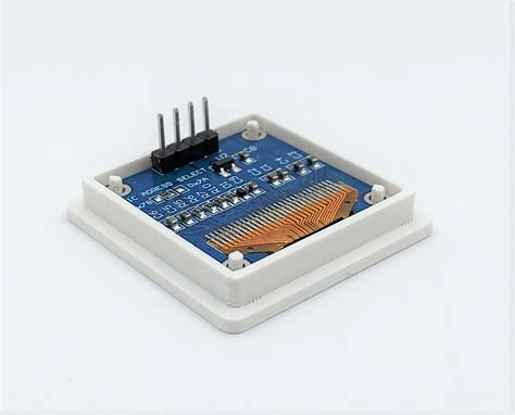 bezel oled display 96 0 96 0 96 128x64 ssd1306 enclosure installation arduino raspberry