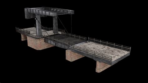 bascule bridge platform aaa next gen pier collection 3d model turbosquid 2076501