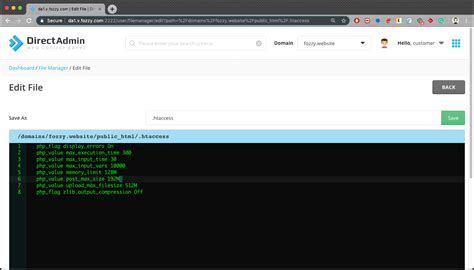 How To Change PHP Settings Fozzy Hosting Knowledge Base