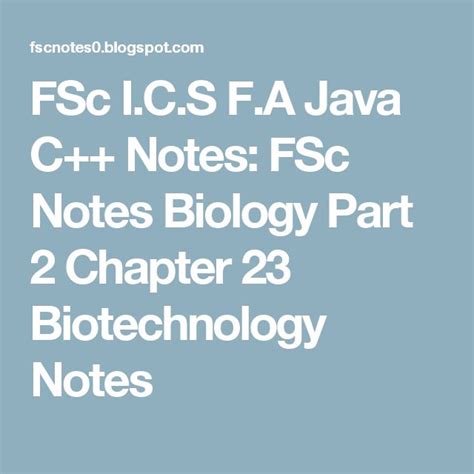 Fsc Ics And Fa Java C Notes