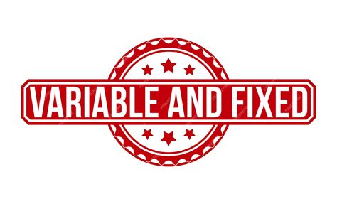 Premium Vector Variable And Fixed Red Rubber Stamp Vector Design