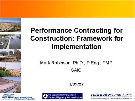 Performance Contracting For Construction Framework For Implementation Mark