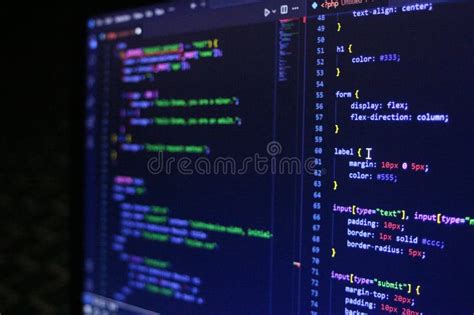 computer code programming language coding close high resolution photo