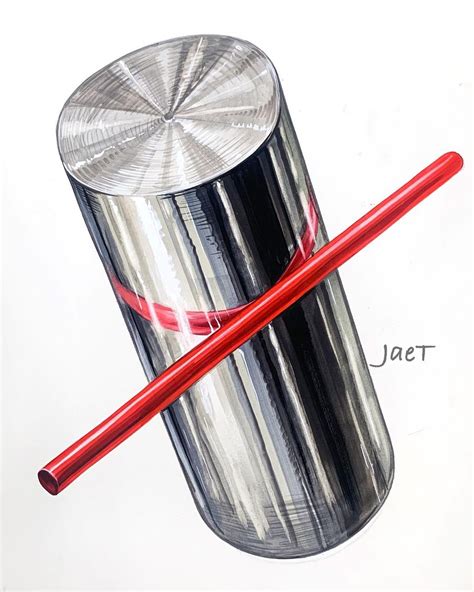 이재철 기초디자인 On Instagram 수채화 초보자를 위한 금속원기둥 그리기 재티 Jaet 기초디자인 개체 그림 금속원기둥 원기둥 금속질감 그림