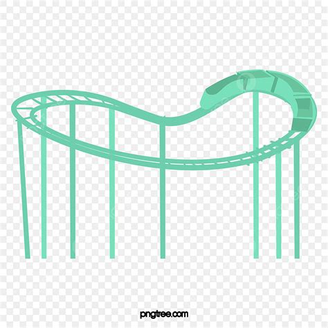 녹색 롤러 코스터 타기 그린 롤러 코스터 어린이 놀이터 Png 일러스트 및 Psd 이미지 무료 다운로드 Pngtree