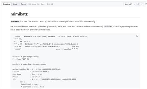 offensive and defensive security mimikatz overview it knowledgebases