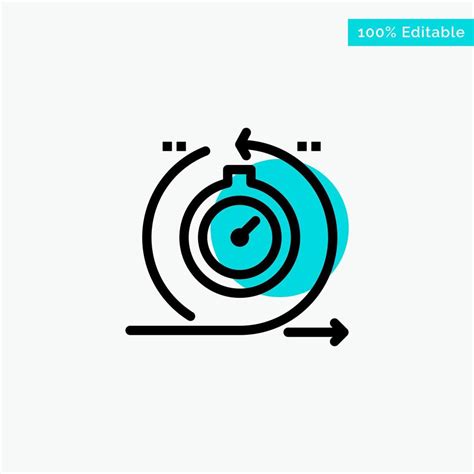 Agile Cycle Development Fast Iteration Turquoise Highlight Circle Point