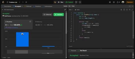 Sahil Kumar On Linkedin Leetcodechallenge Binarysearch