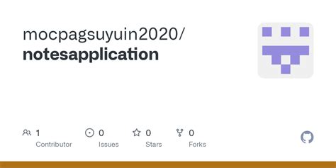 Github Mocpagsuyuin2020notesapplication