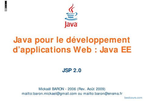 [pdf] servlet jsp 2 cours et formation gratuit