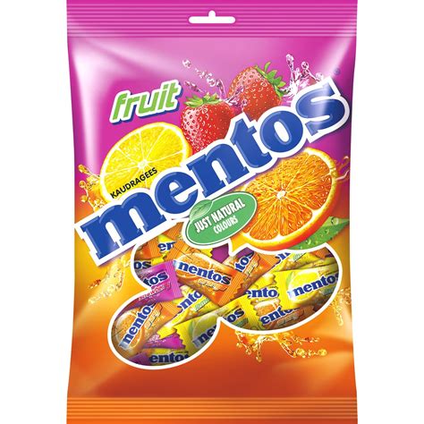 Mentos Плодови индивидуално опаковани ,около 175 бр.500 гр, Продуктови ...