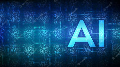 Premium Vector Ai Artificial Intelligence Letters Ai Made With Binary