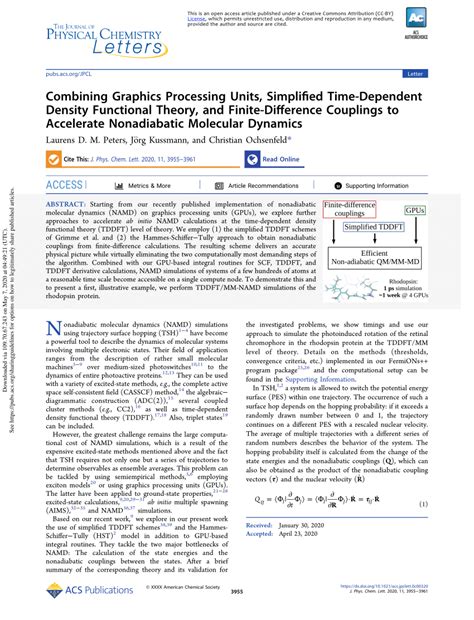 Pdf Combining Graphics Processing Units Simplified Time Dependent