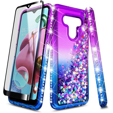 Nagebee Case For Lg V Thinq With Tempered Glass Screen Protector Full Coverage For Girls