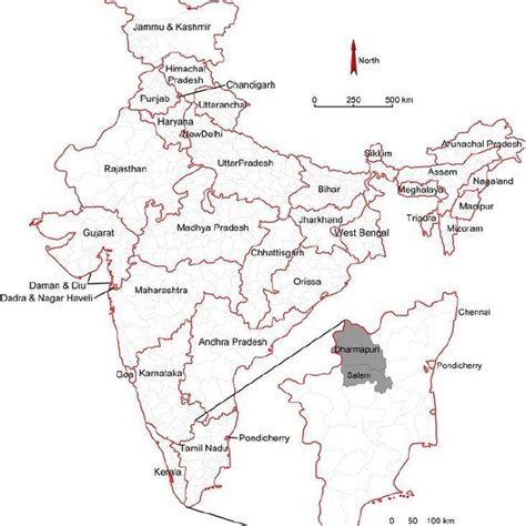 Maps Of Sex Ratio In Salem And Dharmapuri Districts Tamil Nadu 1961 1991 Download Scientific