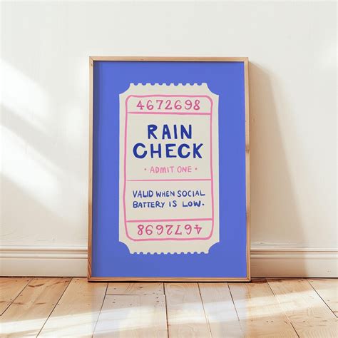 Quirky Introvert Print Social Anxiety Room Decor Relatable Poster