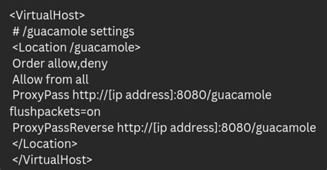 Apache Guacamole Behind Reverse Proxy