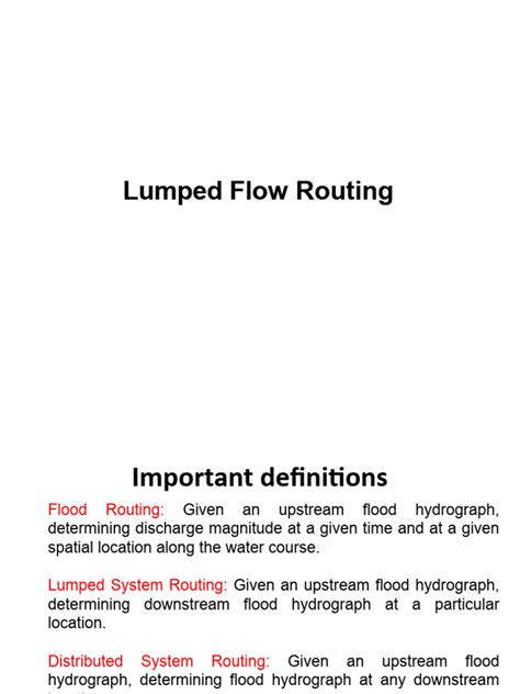 Hpr Hydrologic Routing Pdf Discharge Hydrology Hydrology