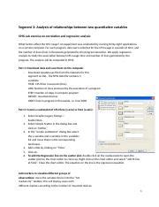 SPSS Practice Linearregression Segment Analysis Of Relationships Between Two Quantitative