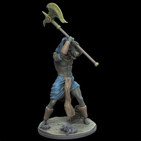 3d Printable Crocodile Squad Warrior 3 By Miniaturescraze