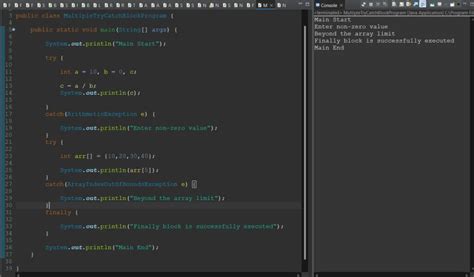 Java Exceptionhandling Trycatchblocks Codeexample Programmingtips Bestpractices
