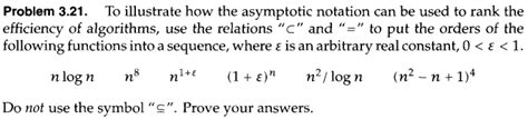 Solved Problem 321 To Illustrate How The Asymptotic