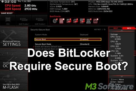 Does Bitlocker Require Secure Boot Connections Between Them