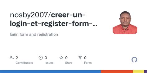 Github Nosby Creer Un Login Et Register Form Avec Angular Login Form And Registration