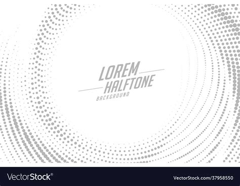 Abstract Circular Swirl Style Halftone Effect Vector Image
