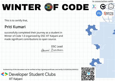Priti Kumari On Linkedin Winterofcode Dsc Iiitkalyani Contribution
