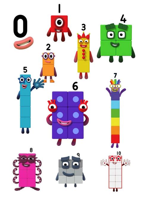 Numberblocks 0 10 Block Birthday Party Block Birthday Happy Birthday Printable